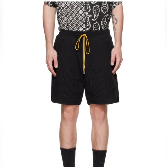 Rhude | Shorts | Rhude Rh Logo Short Black Large | Poshmark
